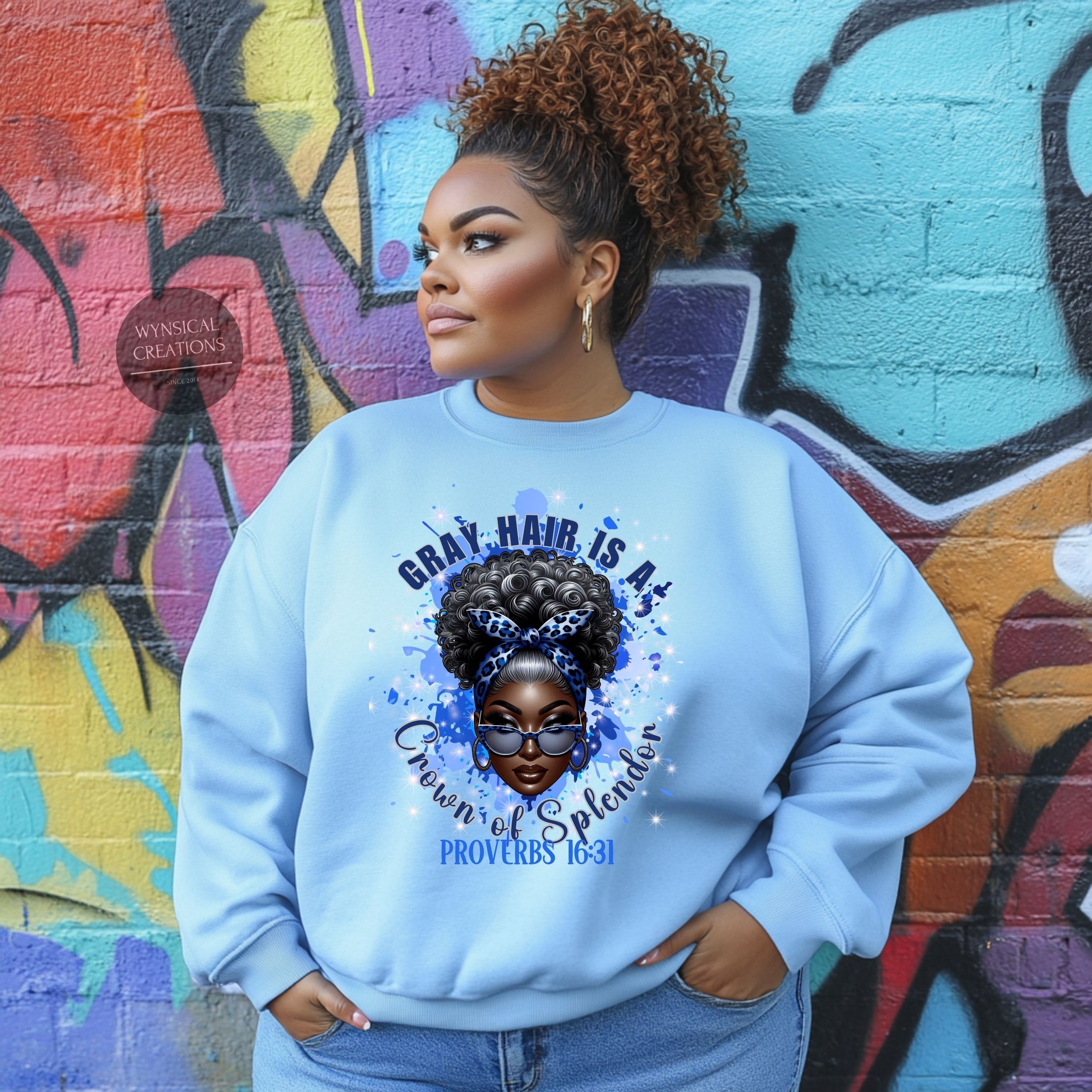 GRAY HAIR IS A CROWN OF SPLENDOR PROVERBS 16:31 | Wynsical Creations